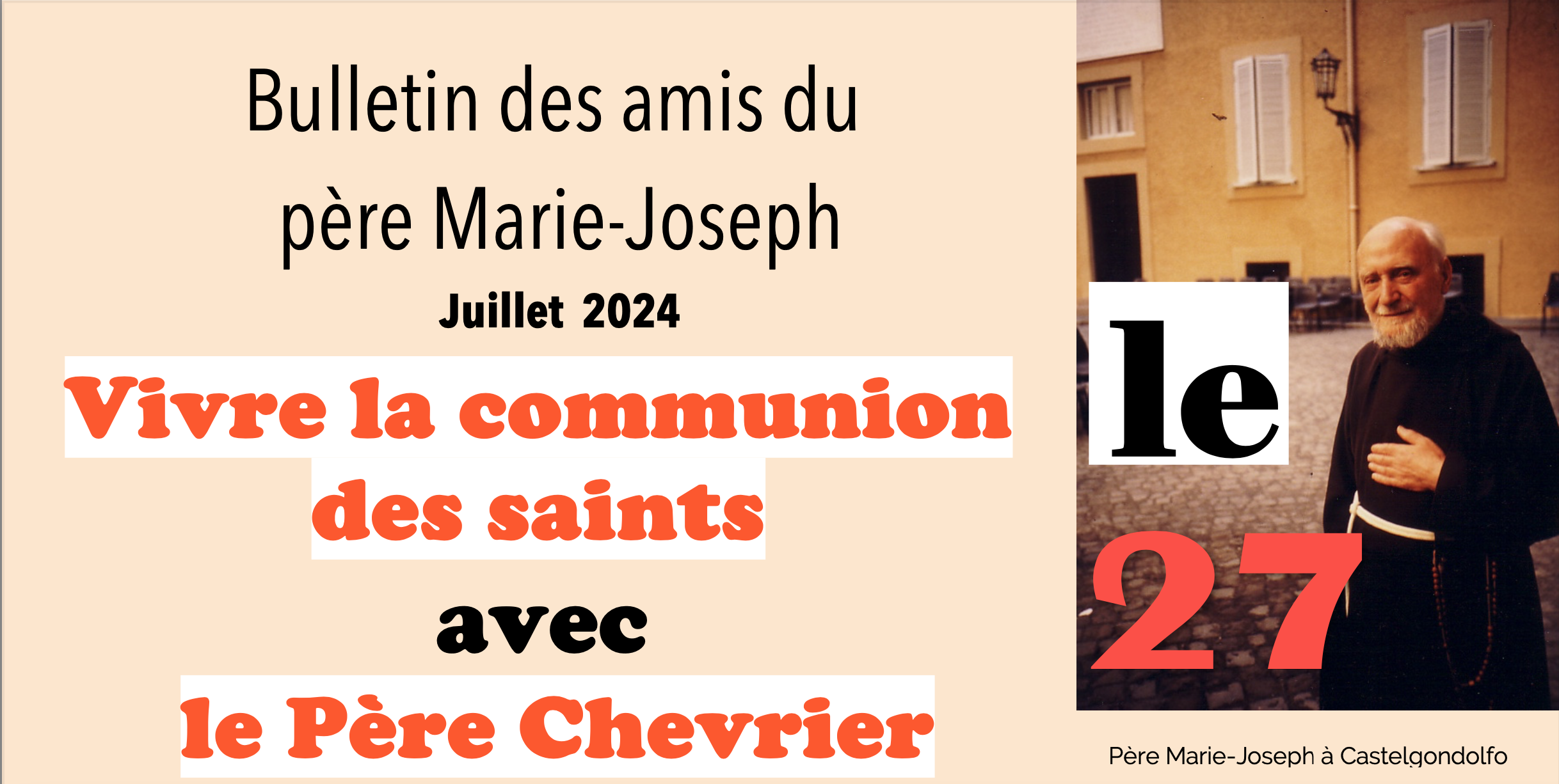 Bulletin N°66 - Vivre la communion des saints avec le Père Chevrier ...